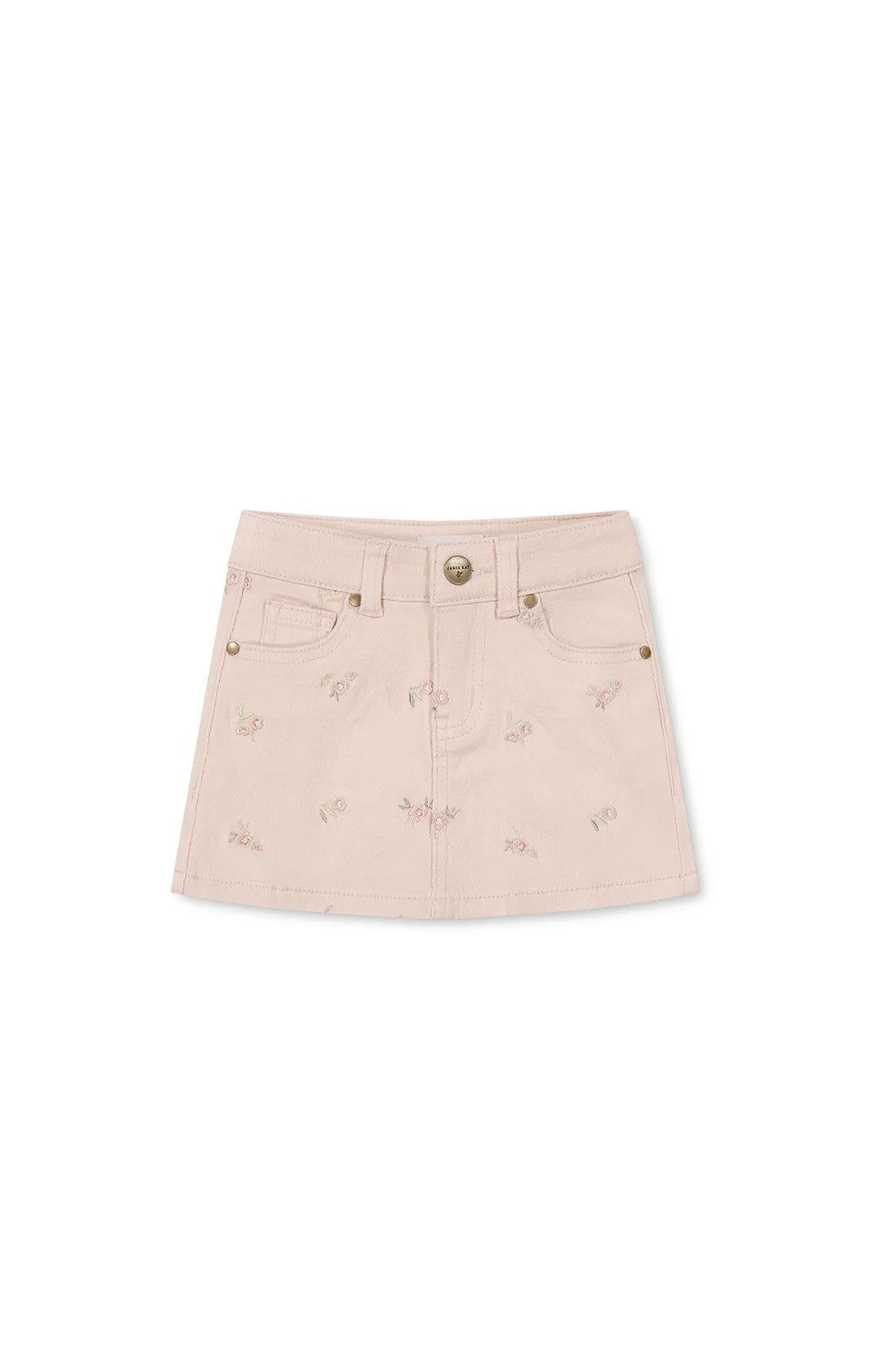 Alison Twill Skirt - Goldie Embroidery – Letti & Me