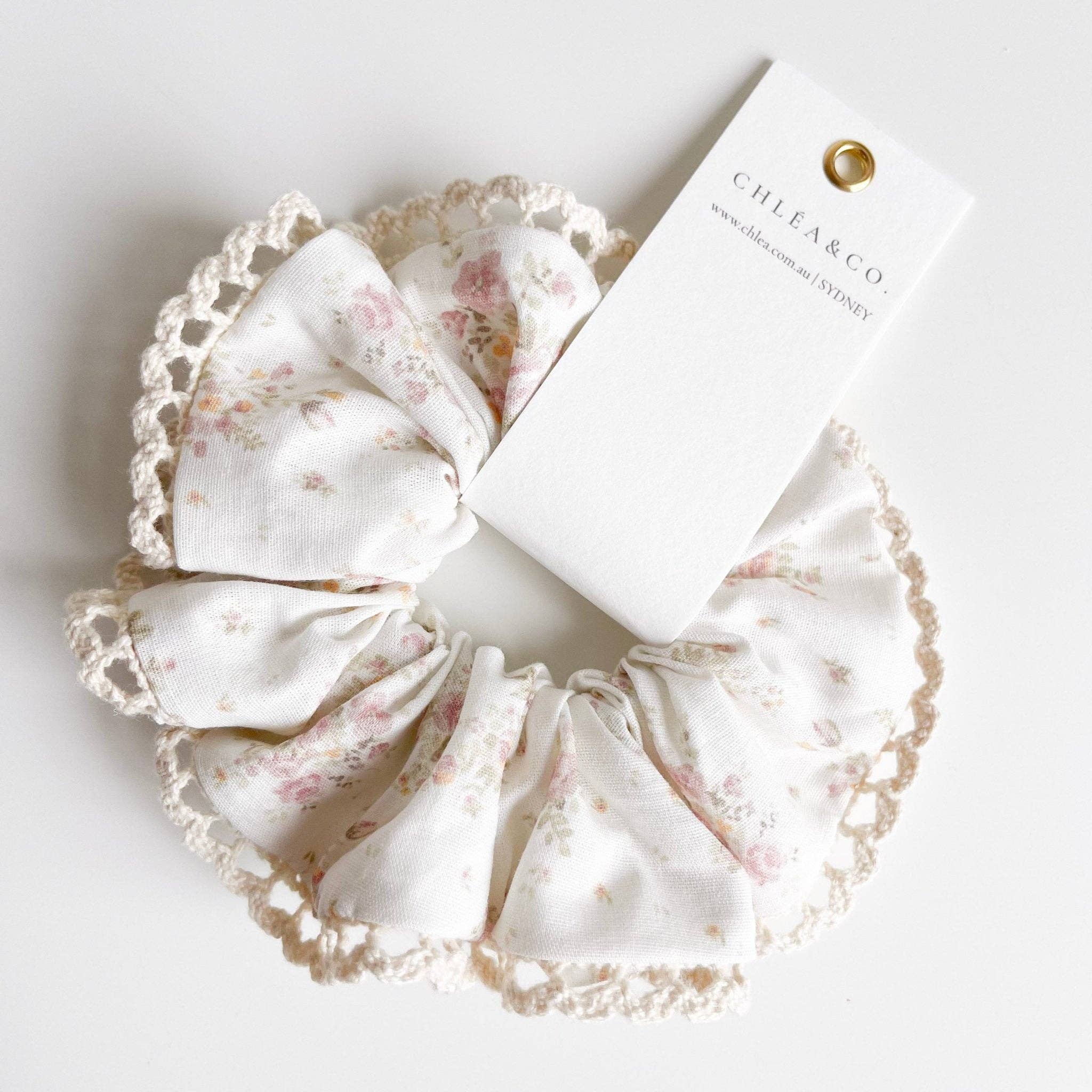 Tea Rose Scrunchies: Trim Lace Scrunchie – Letti & Me